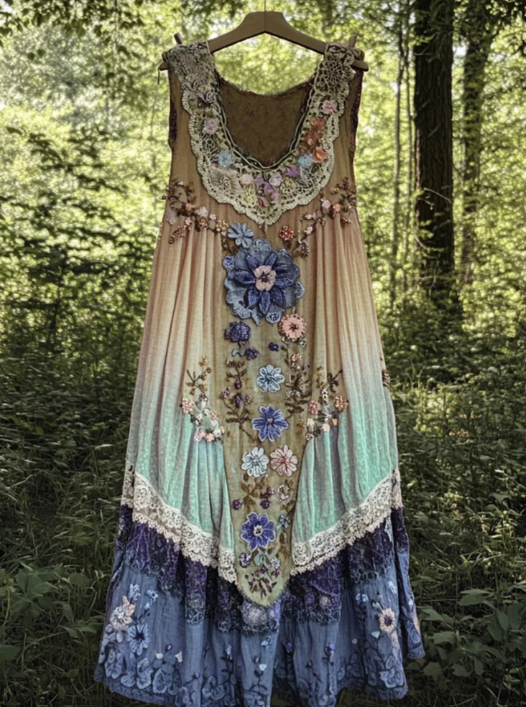Maxikleid Vintage Boho